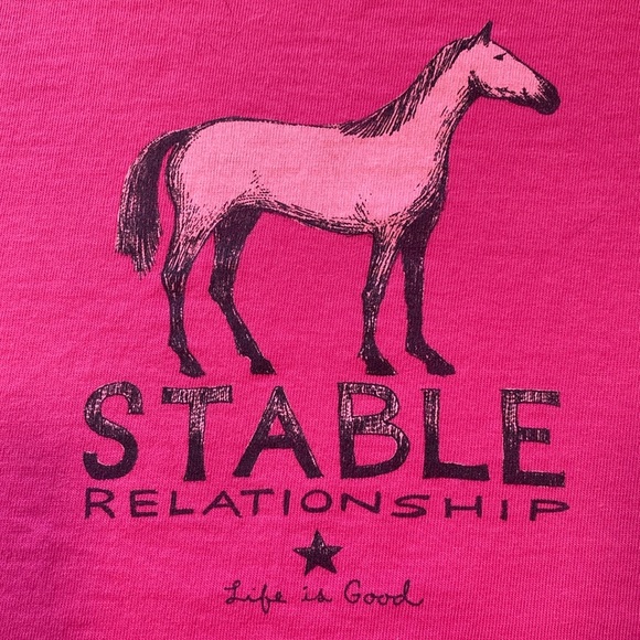 Life Is Good | Tops | Life Is Good Pink Stable Relationship Long Sleeve ...